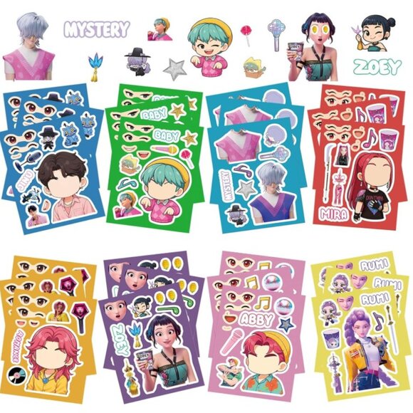 Toys | New Kpop Demon Hunter Stickers Set 3x8 Different Sheets 24 Total ...